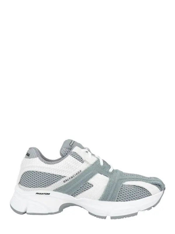 Balenciaga Two-tone Mesh Spliced Low-top Sneakers - White