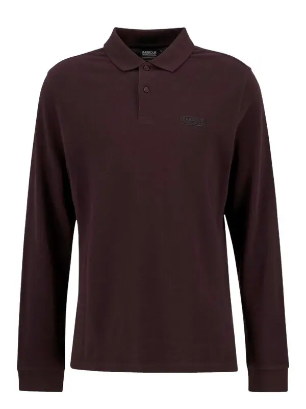 Barbour Long Sleeve Polo Shirt - Black