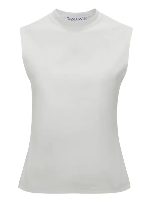 J.W.ANDERSON Anchor Embroidered Tank Top - White