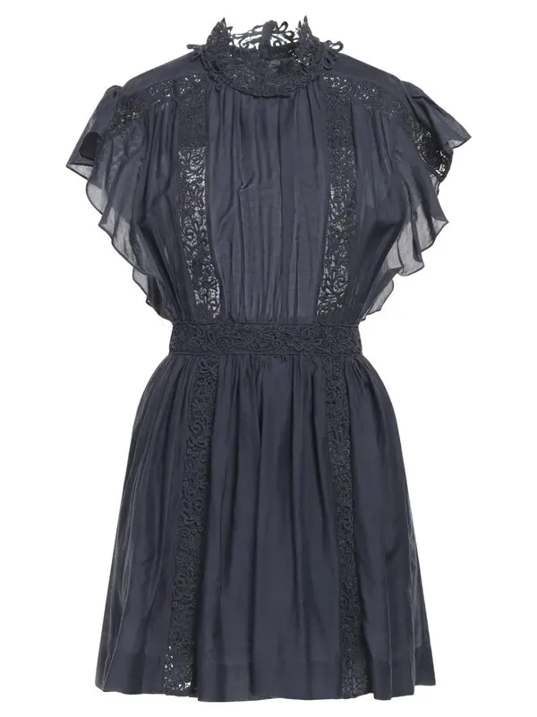 Isabel Marant Étoile Flared Lace Mini Dress - Black