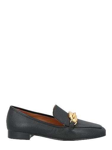 Tory Burch Flat Loafers With Appliqués - Black