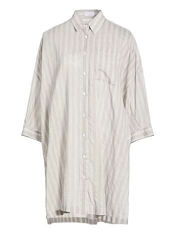 Brunello Cucinelli Oversized Striped Shirt - White