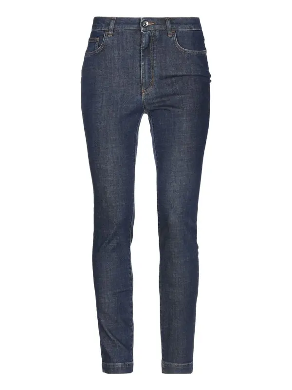 Dolce & Gabbana Dark Wash Skinny Jeans - Black