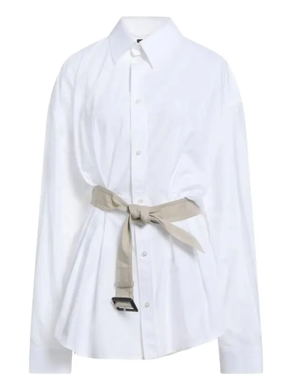 Balenciaga Belted Shirt - White