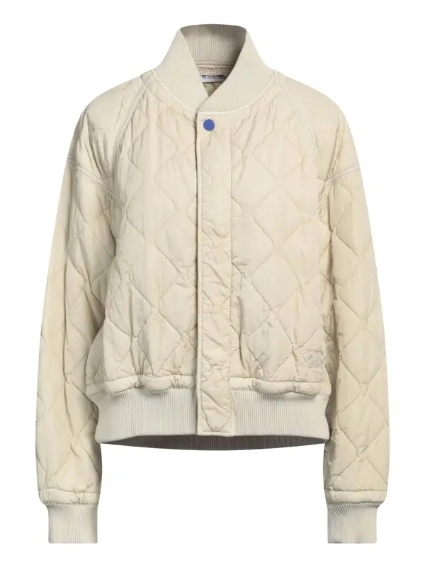 Burberry Quilted Bomber Jacket - Nude