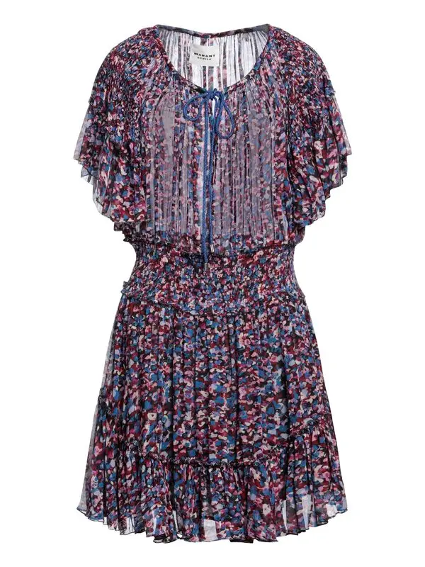 Isabel Marant Étoile Floral Print Tiered Skirt - Black