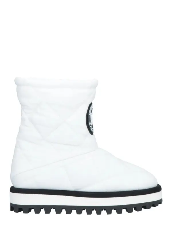 Dolce & Gabbana Padded Ankle Boots - White