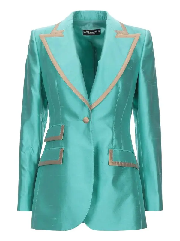 Dolce & Gabbana Single-breasted Blazer - Blue