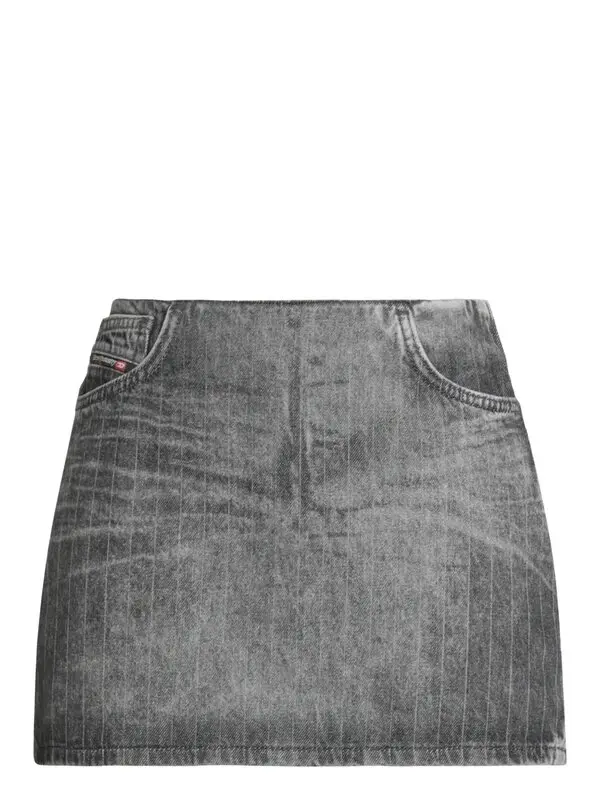 DIESEL® Colored Denim Half Skirt - Gray
