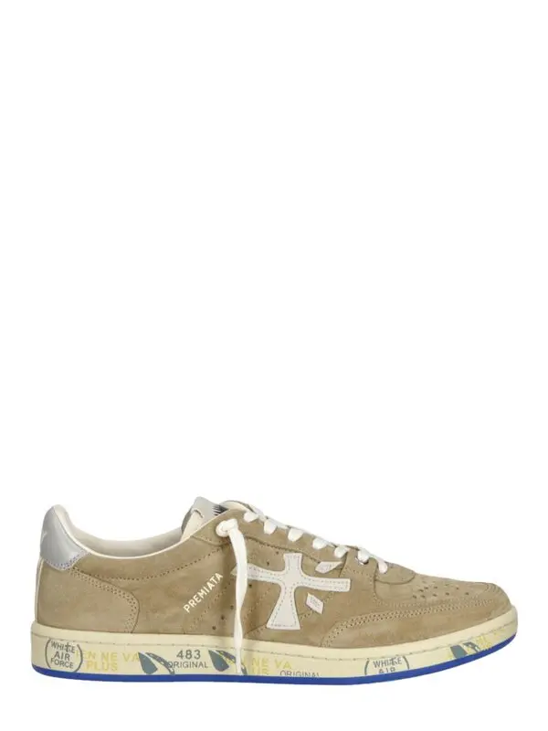 Premiata Lace-up Suede Sneakers - Nude