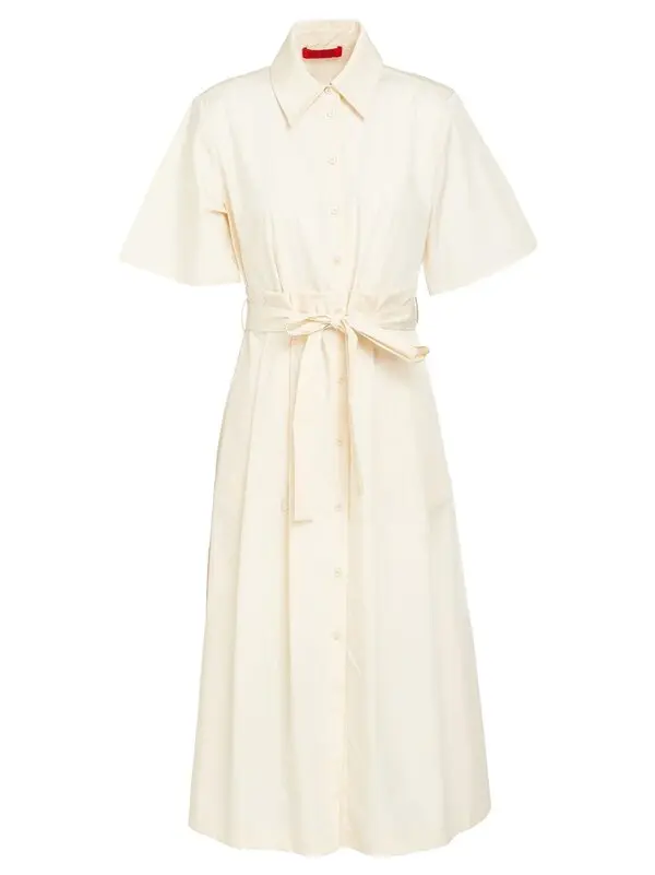 MAXCO. Max&co. Belted Shirt Dress - White