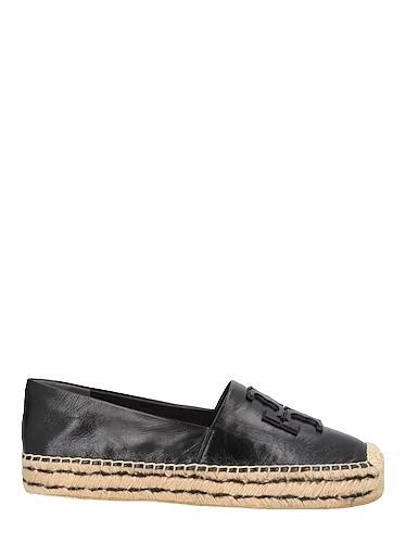 Tory Burch Leather Espadrilles With Appliqués - Black