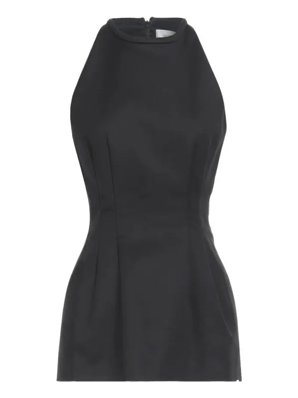 Sportmax Sleeveless Crew Neck Top - Black