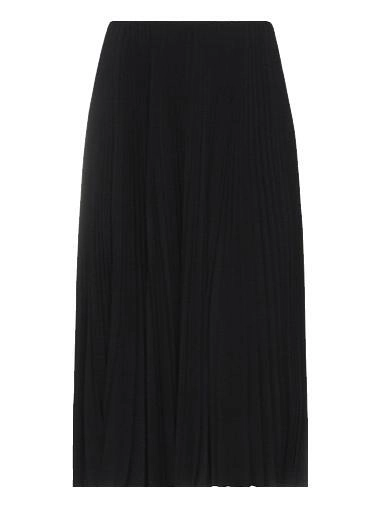 Balenciaga Pleated Midi Skirt - Black