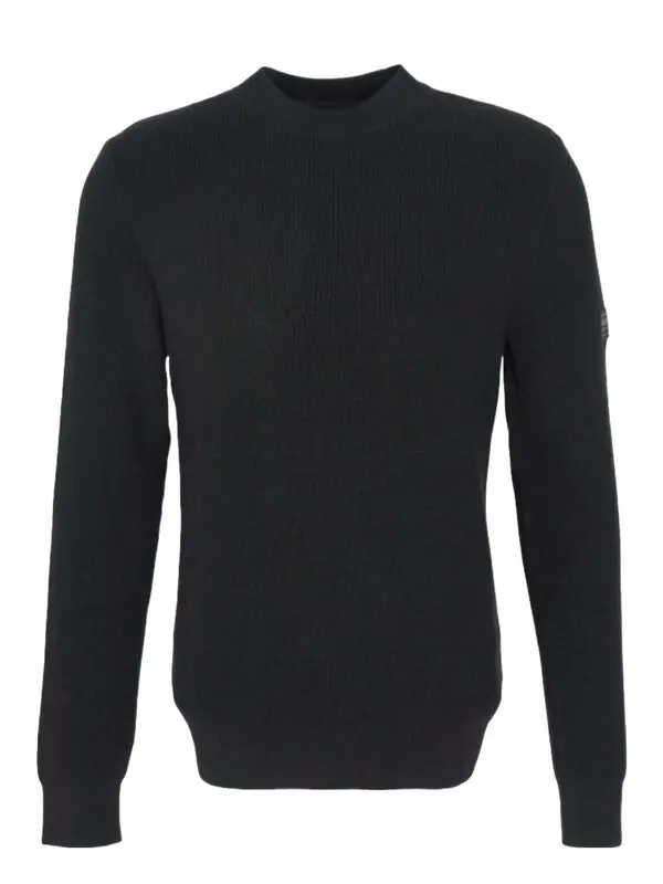 Barbour Crawley Crew Neck Jumper - Black