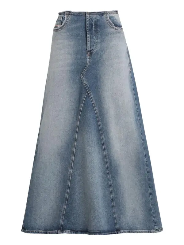 DIESEL® A-line Denim Skirt - Gray