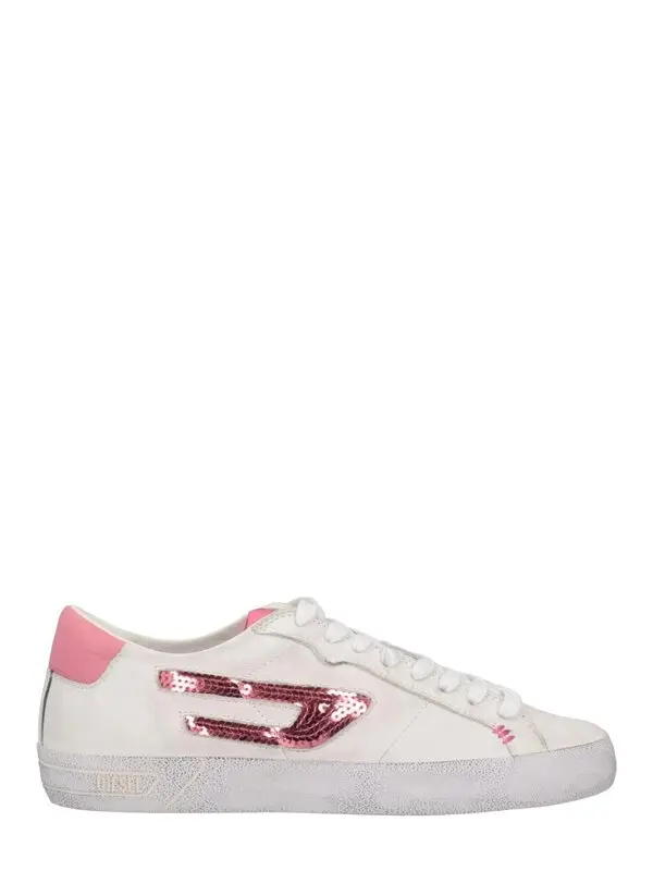 DIESEL® Low-top Trainers With Sequins - White