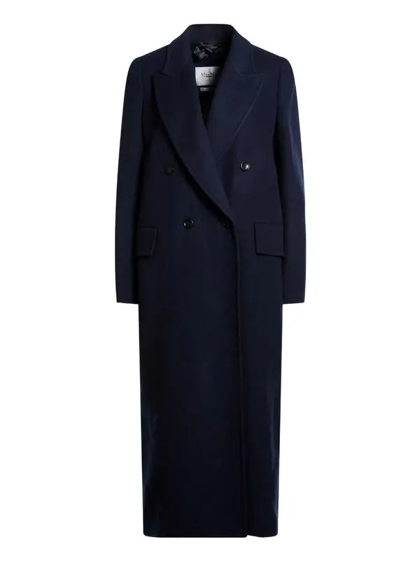 Max Mara Double-breasted Felt Coat - Black