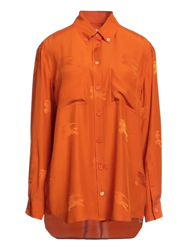 Burberry Long Sleeve Shirt - Orange
