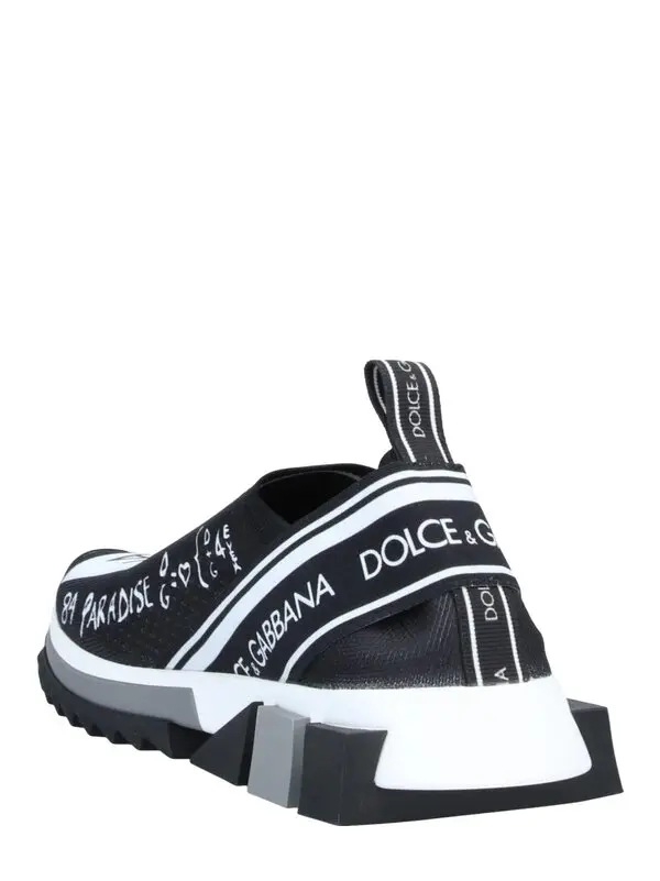 Dolce & Gabbana Two-tone Sock Sneakers - Black