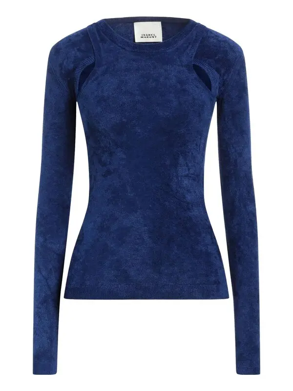 Isabel Marant Étoile Cutout Crewneck Jumper - Blue