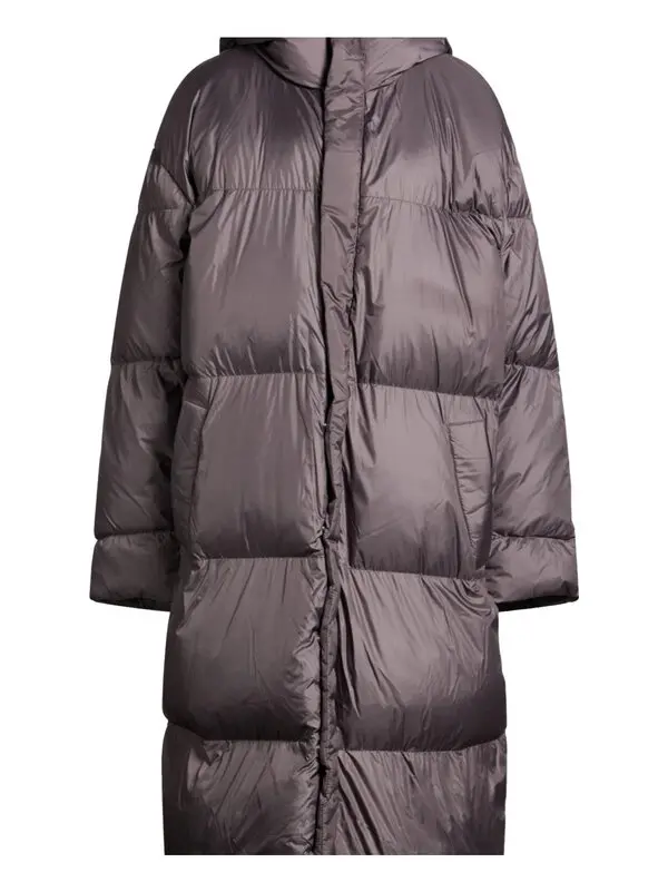 DIESEL® Hooded Long Padded Coat - Black