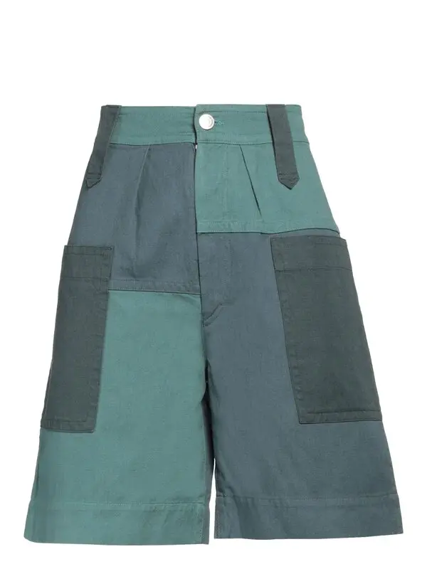 Isabel Marant Étoile Patchwork Shorts - Green
