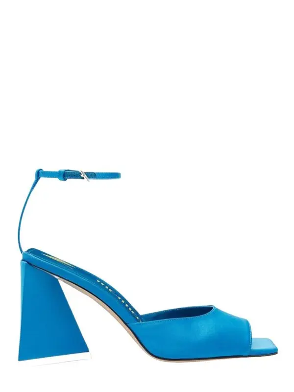 Attico Piper Open-toe High-heeled Sandals With Ankle Strap - Blue