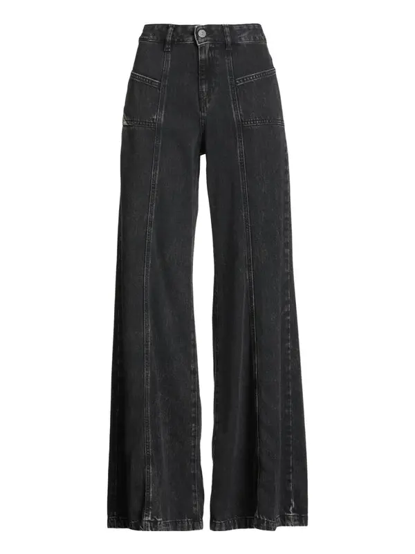 DIESEL® Flared Denim Trousers - Black