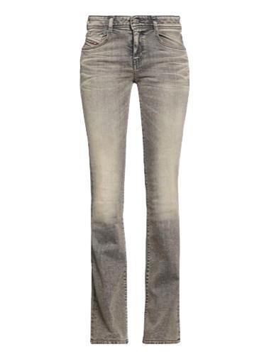 DIESEL® Stretch Denim Flared Pants - Gray
