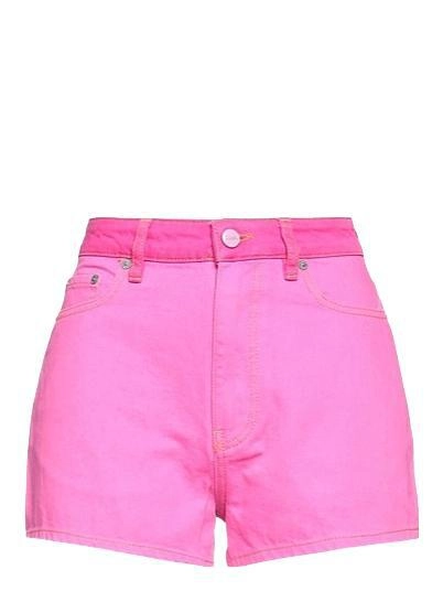 GANNI Two-tone Woven Shorts - Pink