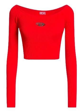 DIESEL® Light And Thin Knitted Sweater - Red