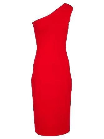 Sportmax One-shoulder Knit Dress - Red