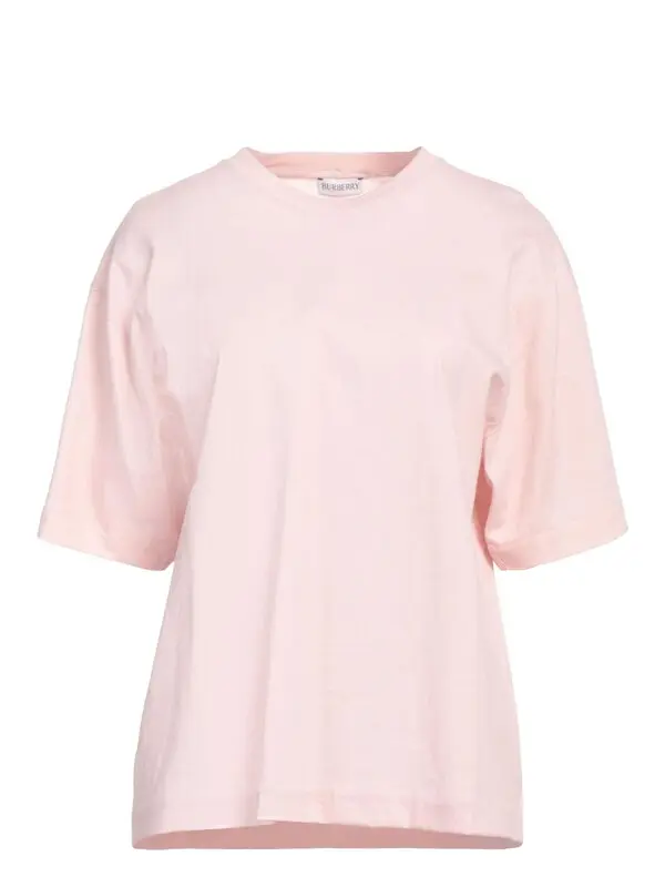 Burberry Short Sleeve Crew Neck T-shirt - Pink