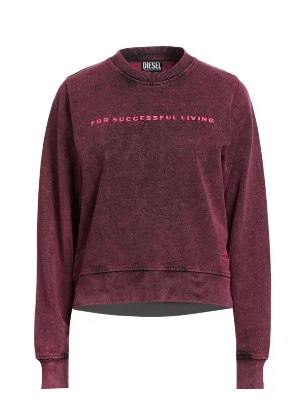 DIESEL® Long Sleeve Crewneck Sweatshirt - Red