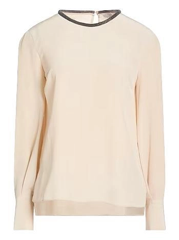 Brunello Cucinelli Simple Long-sleeve Top - Nude
