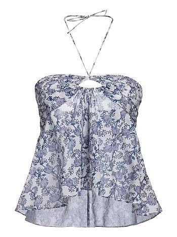 Isabel Marant Étoile Sleeveless Floral Print Top - Gray
