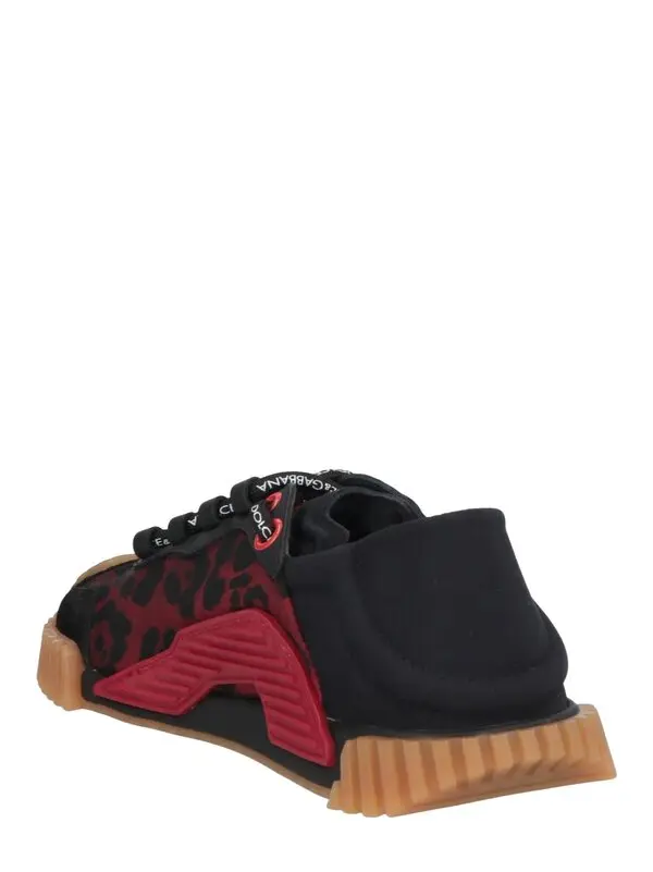 Dolce & Gabbana Leopard Print Low-top Sneakers - Black