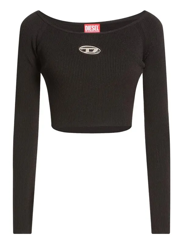 DIESEL® Plain Colour Jumper - Black