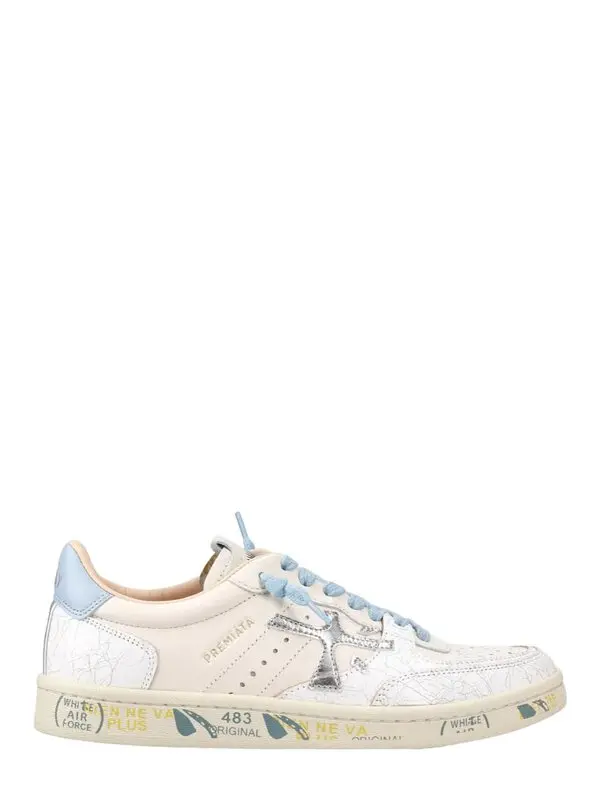 Premiata Bsktclad Strapped Low-top Sneakers - White