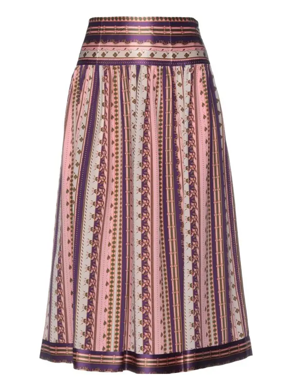 Tory Burch High Waist Skirt - Brown
