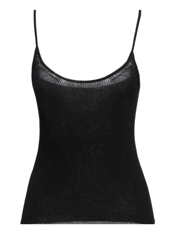 Chloé Sleeveless Knit Top - Black