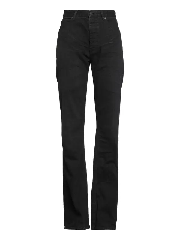 Balenciaga Boot-cut Ripped Jeans - Black