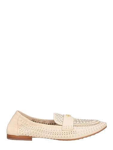 Tory Burch Two-tone Perforated Loafers - Nude