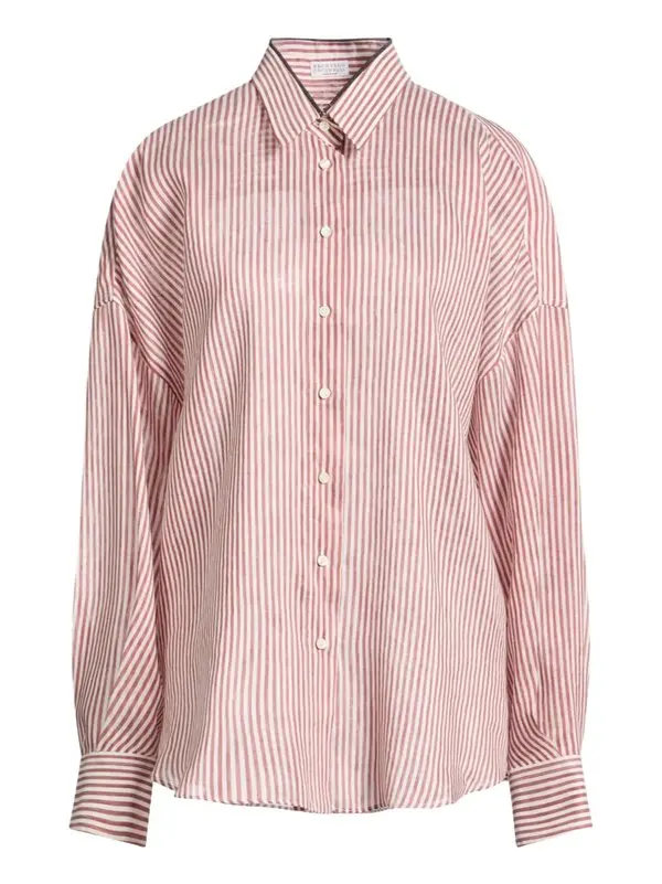Brunello Cucinelli Striped Shirt - Pink