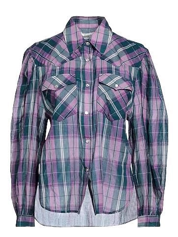 Isabel Marant Étoile Plaid Shirt With Puffed Sleeves - Blue