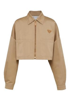 Prada Chino Blouson Jacket - Rope Ash