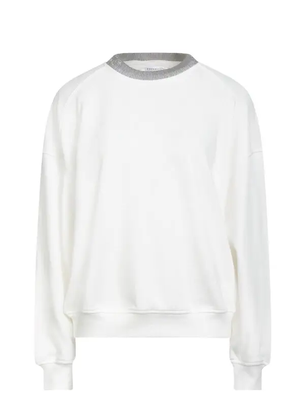 Brunello Cucinelli Crewneck Sweatshirt - White