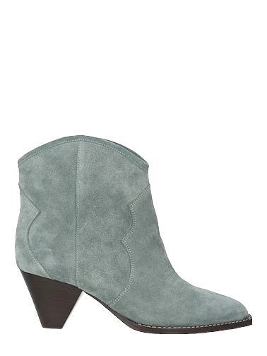 Isabel Marant Étoile Suede Cowboy Ankle Boots - Gray