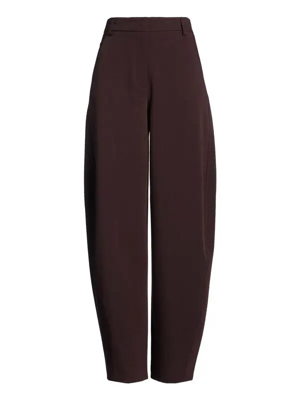 MAXCO. Max&co. Tailored Tapered Trousers - Dark Brown